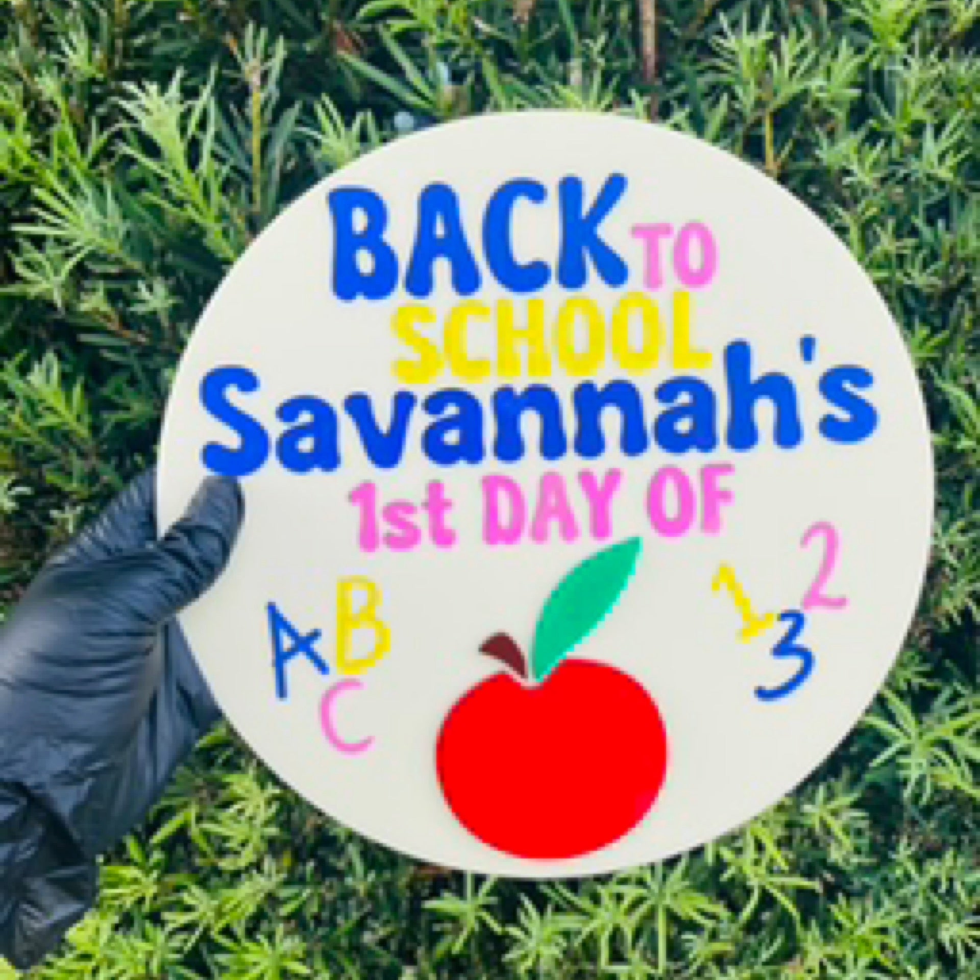 Engraved Back to School 1st Day Acrylic Photo Prop Sign – Custom ...